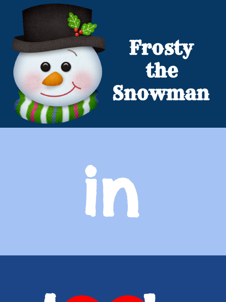 Snowman Sight Words | PDF