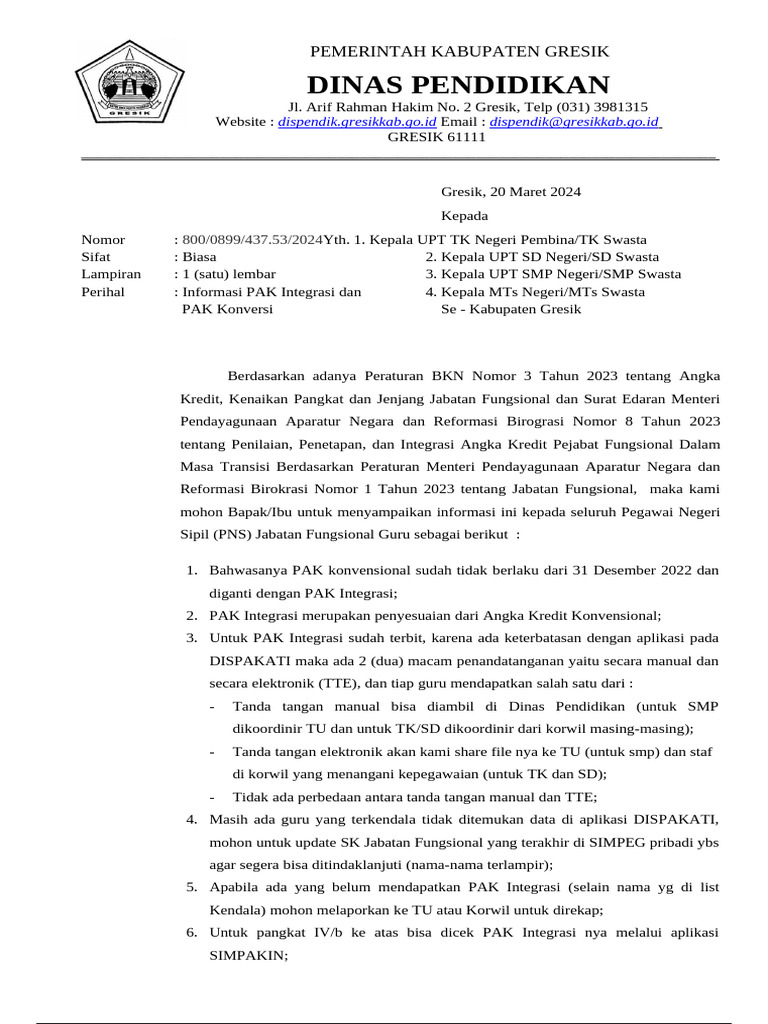 PAK Integrasi dan Konversi Guru (1) | PDF