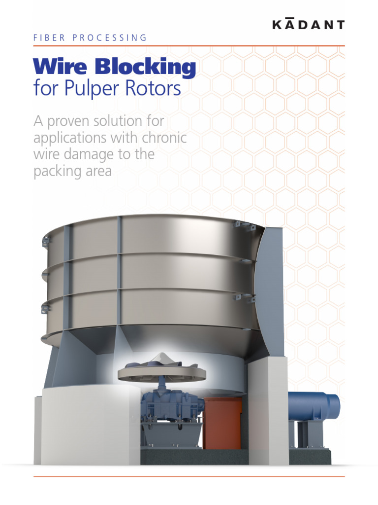 Wire Blocking For Pulper Rotors | PDF | Wire
