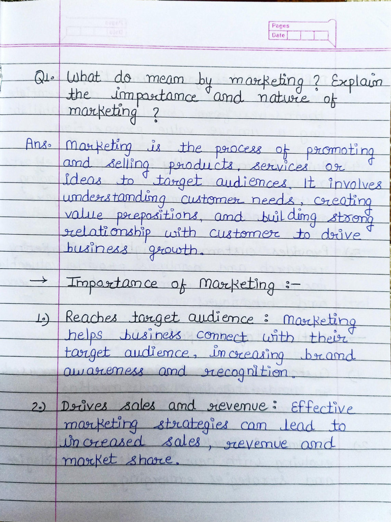 Marketing Management Notes | PDF