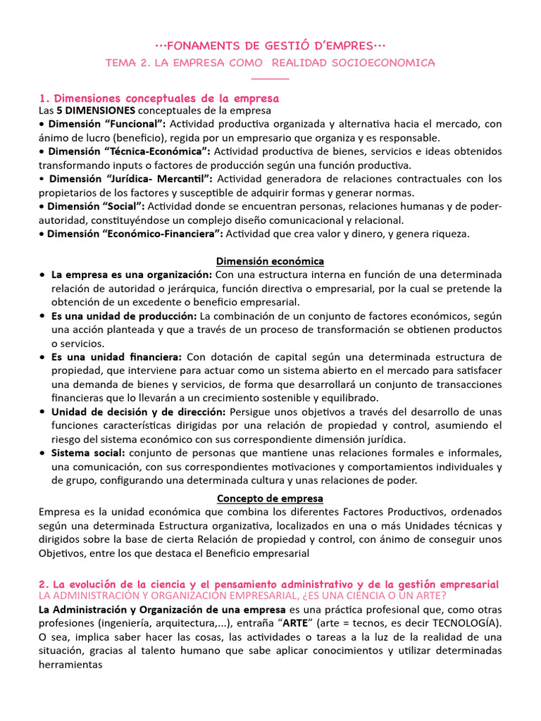 TEMA 2 PDF Fonaments Gestió Empresa | PDF | Business | Hoja de balance