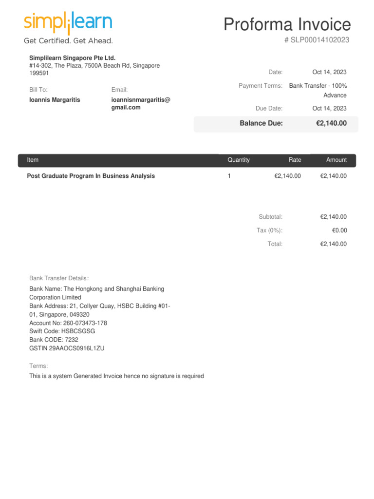 Invoice # SLP00014102023 | PDF