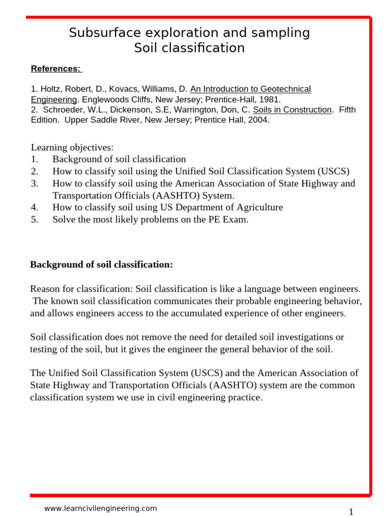 Soil Classification | PDF | Sedimentology | Earth Sciences