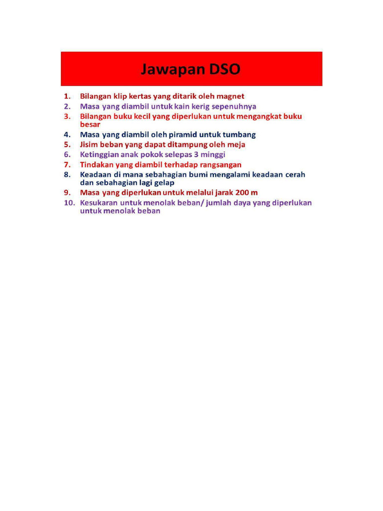 Jawapan Dso PDF | PDF