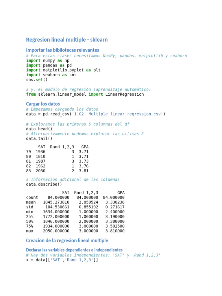 vertopal.com_Regresion lineal multiple - sklearn | PDF | Análisis de regresión | Estadísticas ...
