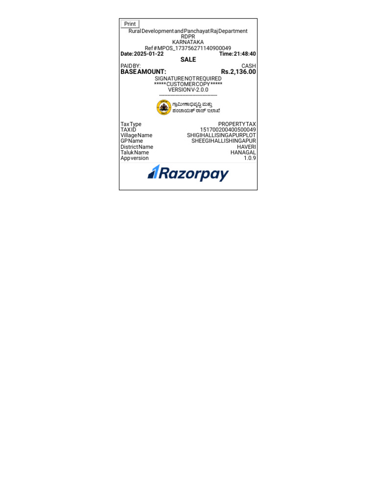 Transaction Receipt | PDF