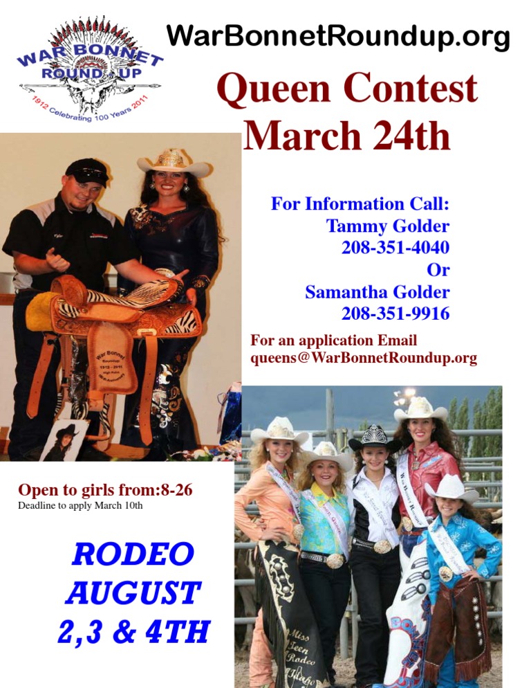 Queen Contest Application Details | PDF