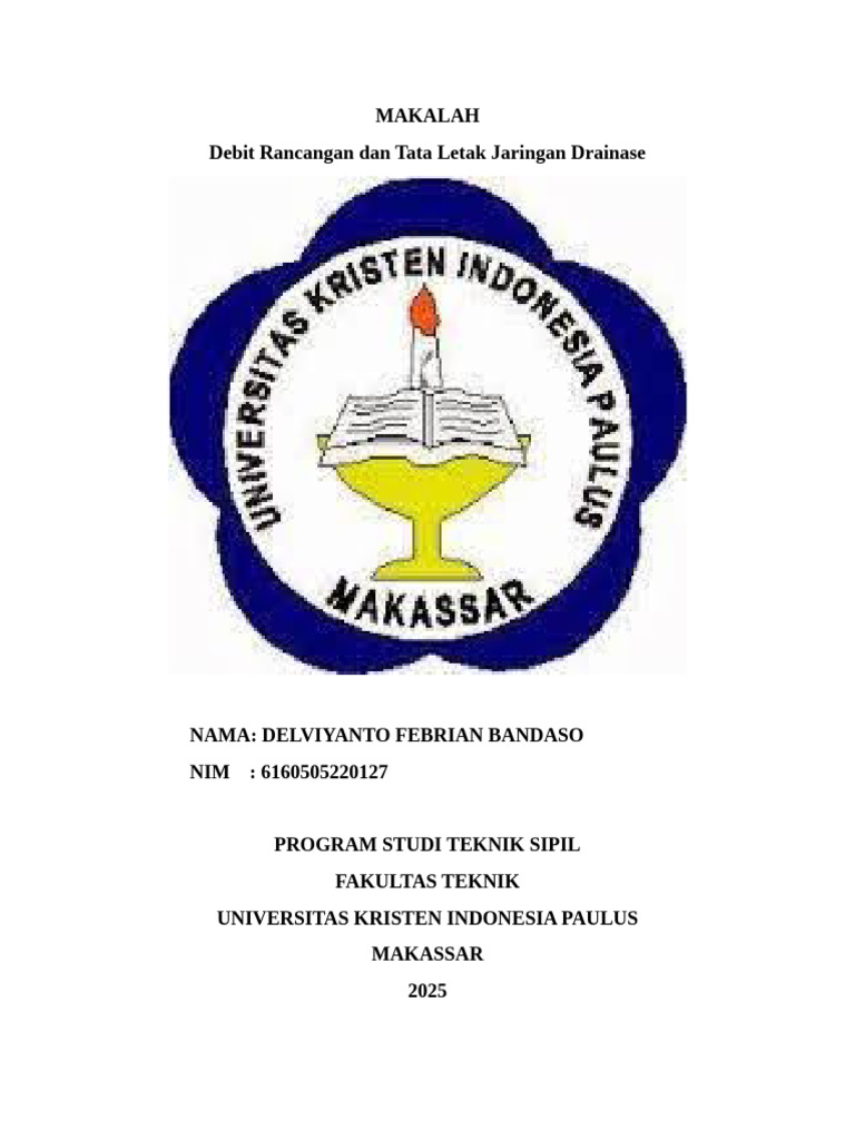 Tugas Drainase Perkotaann | PDF