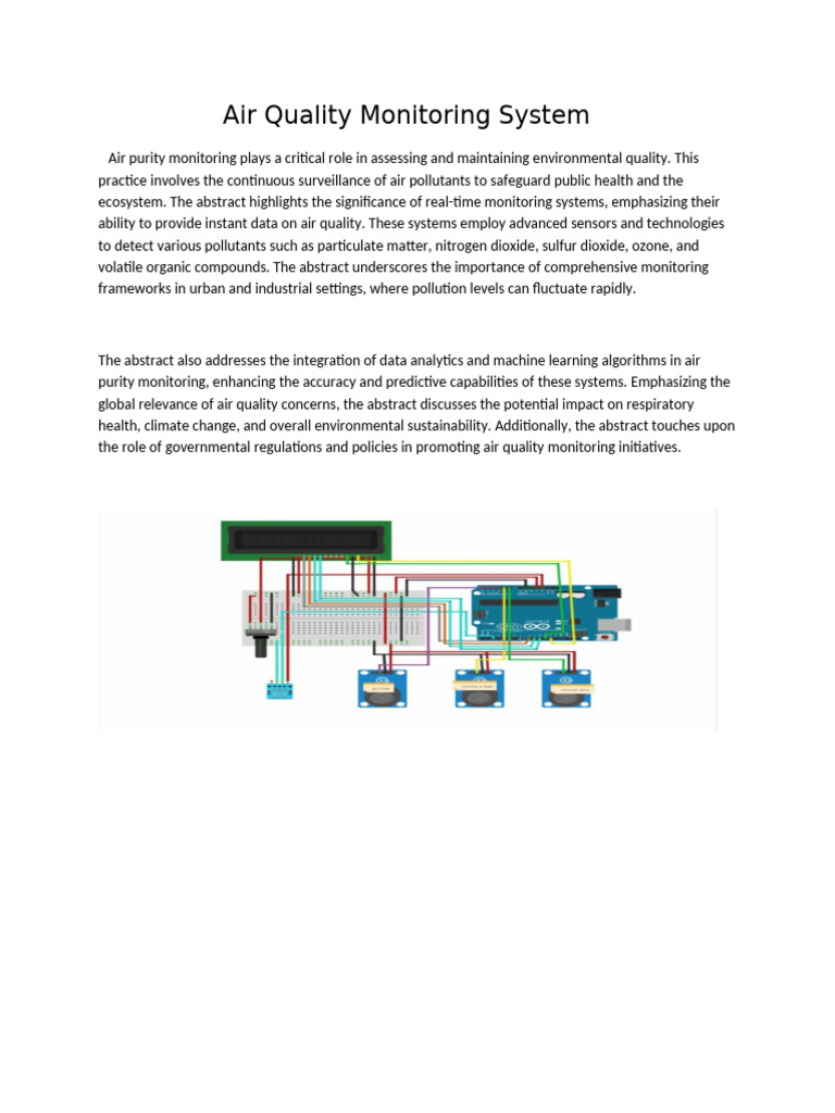Air Quality Monitoring Systems Explained | PDF