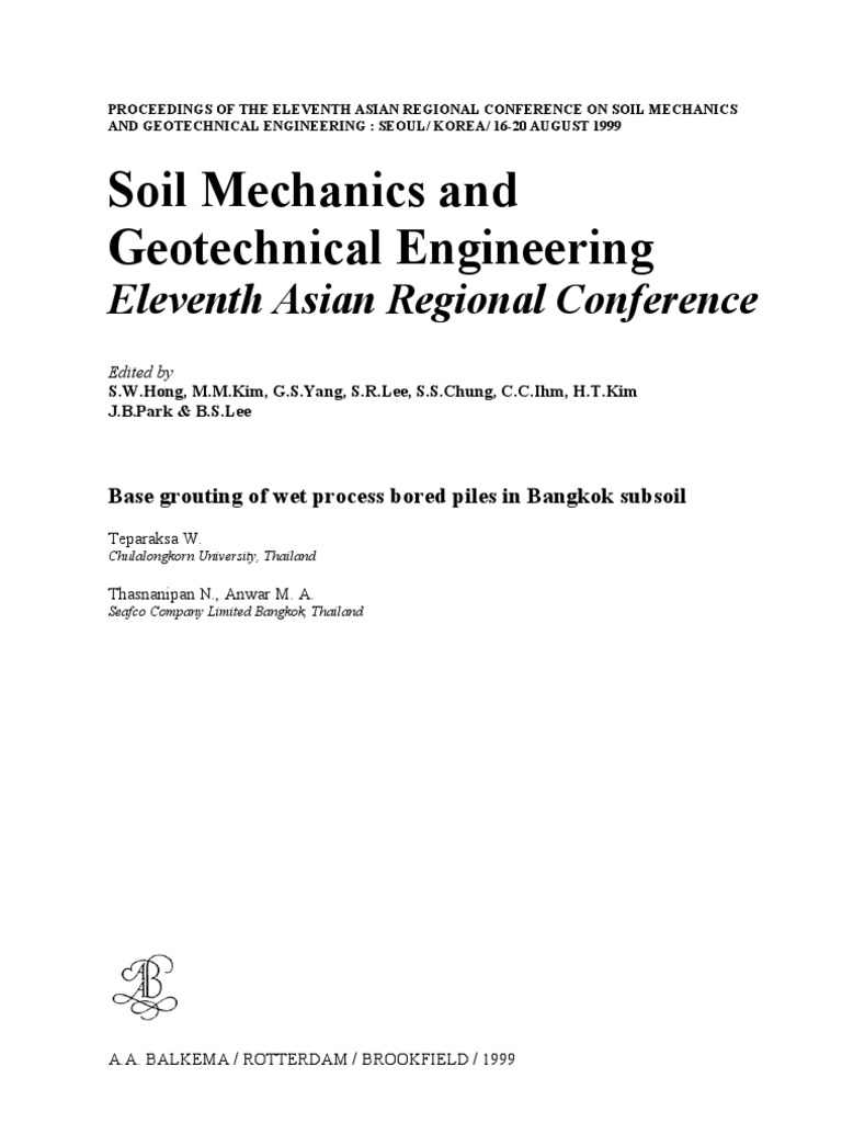 Base Grouting Paper | PDF | Deep Foundation | Soil