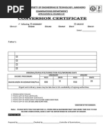Conversion Certificate | PDF