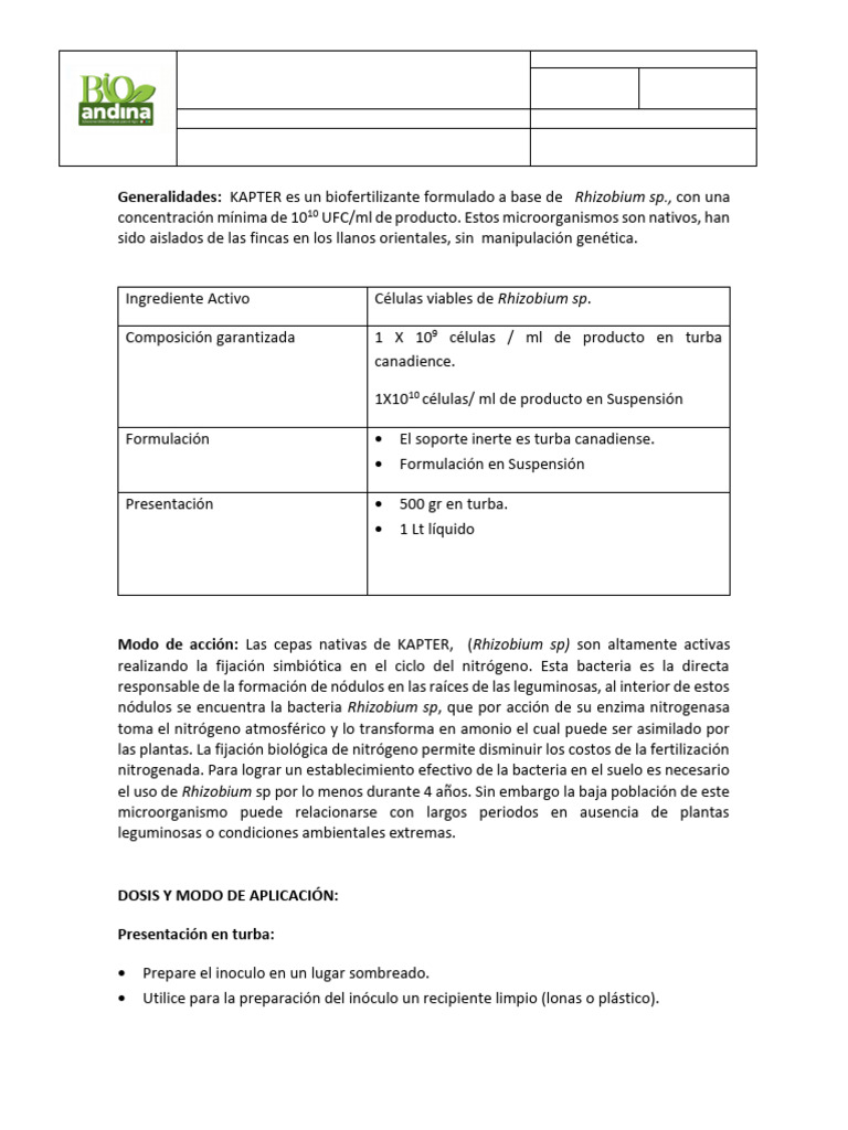 De-Ft-08 Ficha Tecnica Kapter Kudzu | PDF | Biología