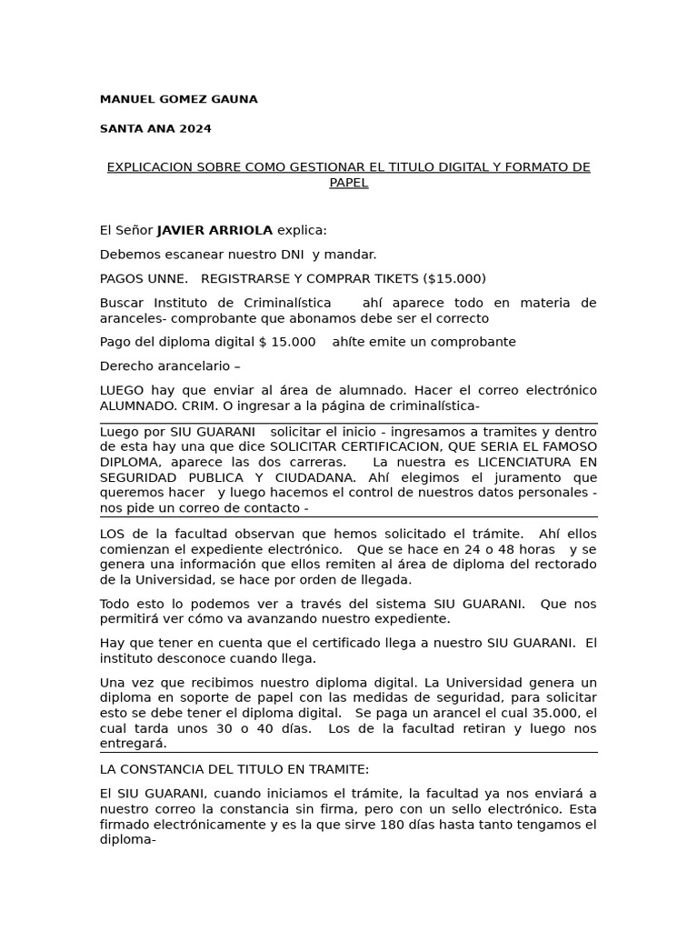 Guía para Obtener el Diploma Digital | PDF