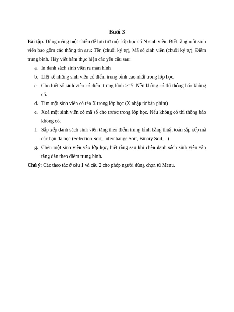 TH - 03 - Thuat Toan Sap Xep | PDF