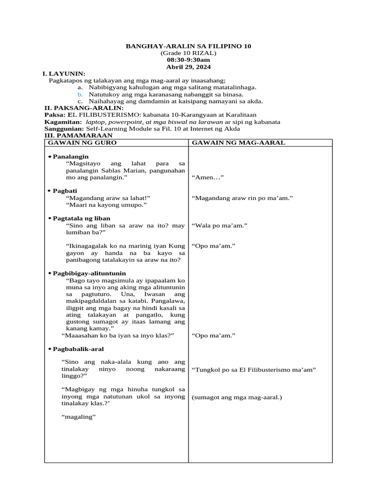 FINAL DEMO LP - Filipino Major | PDF