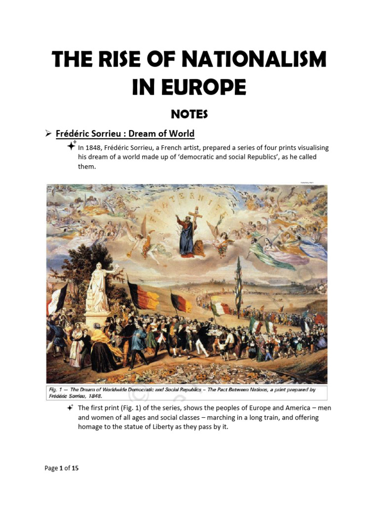 Nationalism in Europe Notes Detailed Line by Liine | PDF | Kingdom Of ...