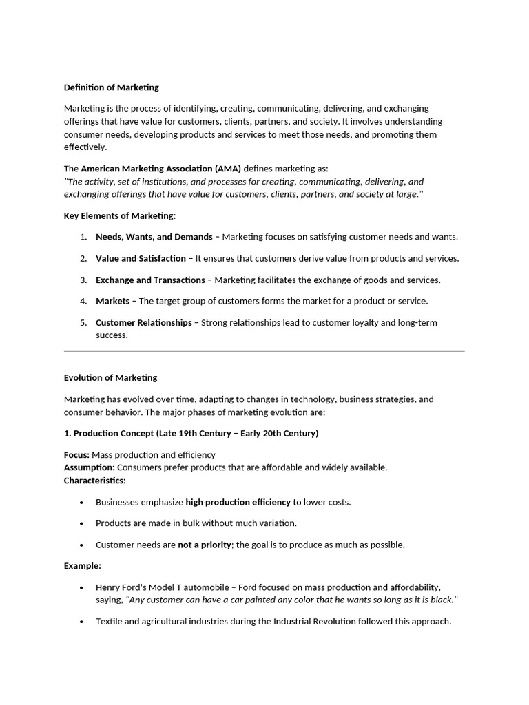 Marketing Unit 1 2 | PDF | Marketing | Market Segmentation