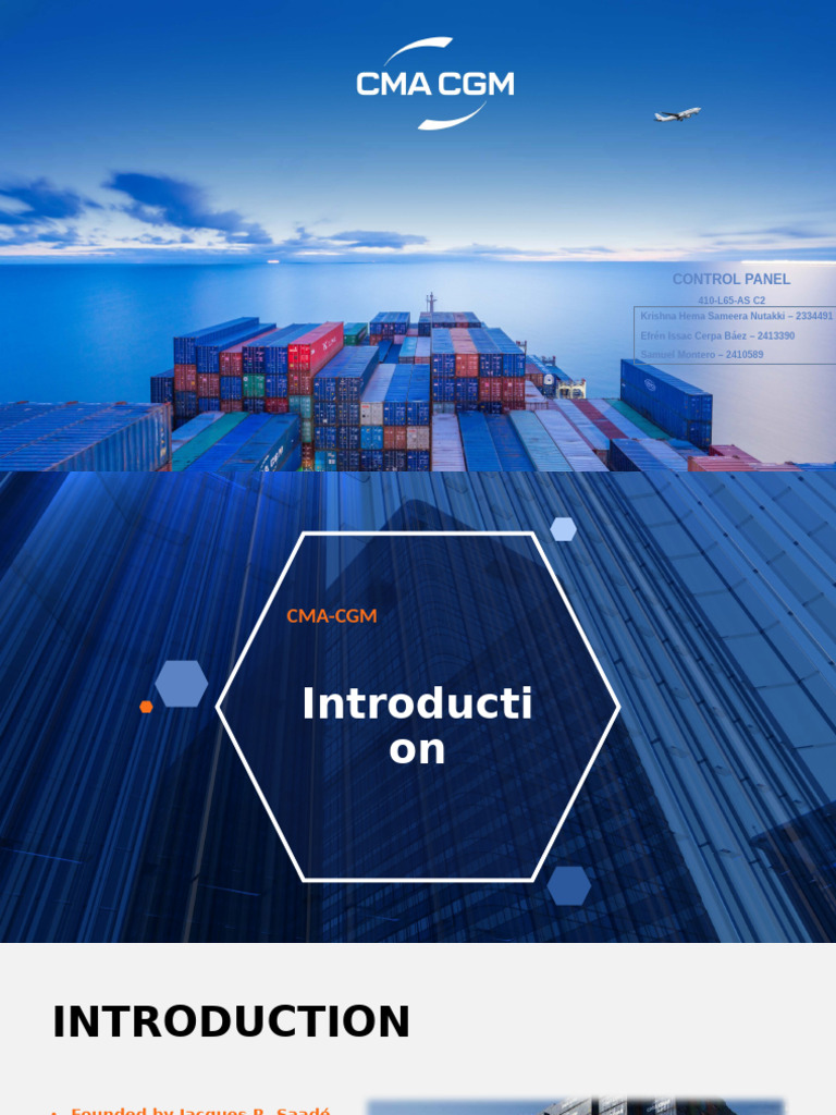 CMA CGM Control Panel 2413390 2334491 2410589 | PDF | Economies | Business