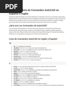 Comandos de Autocad en Español e Ingles | PDF | Ventana (informática ...