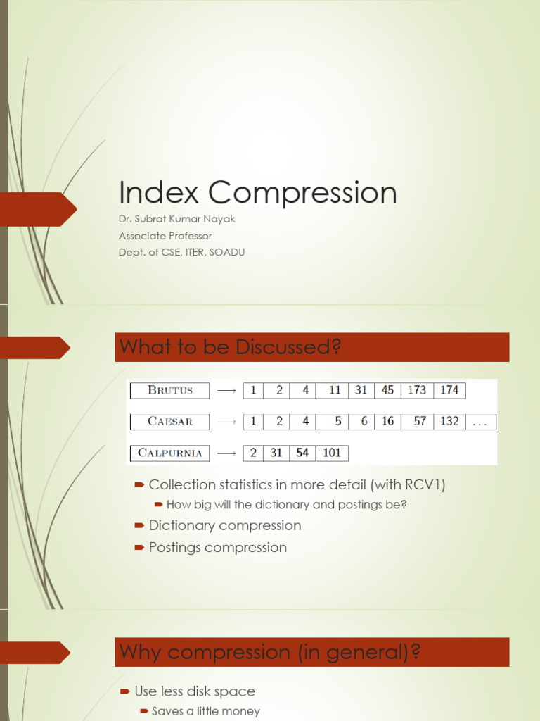 Chapter 5index Compression Pdf Data Compression Pointer Computer Programming