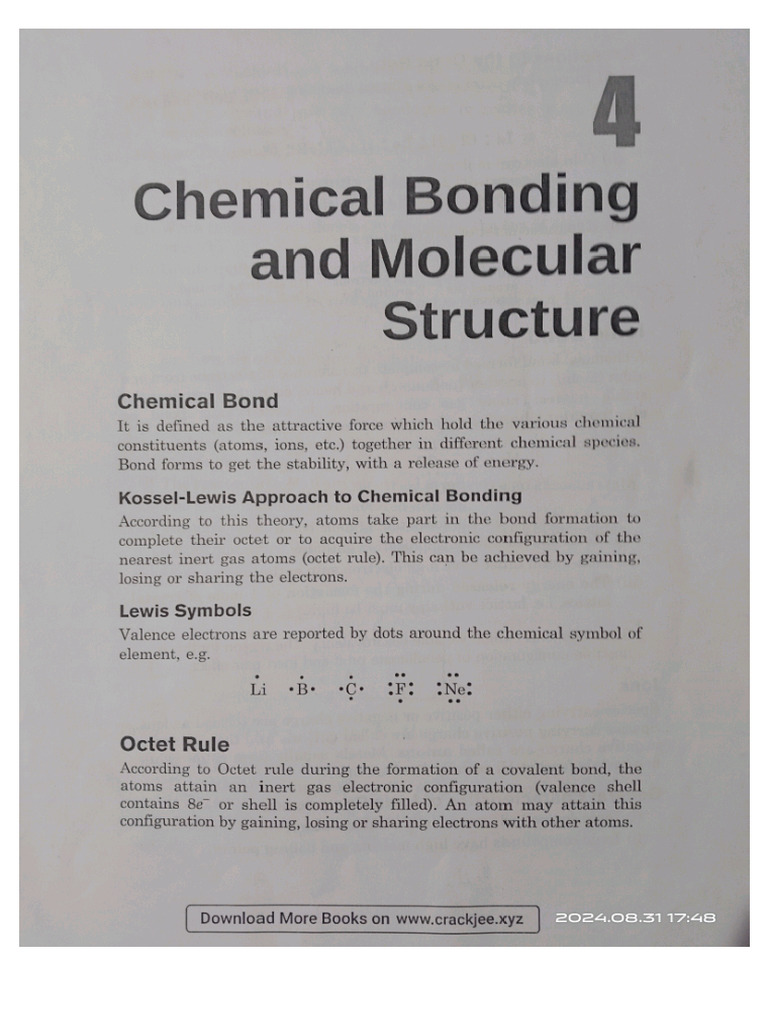 Chemical Bonding | PDF