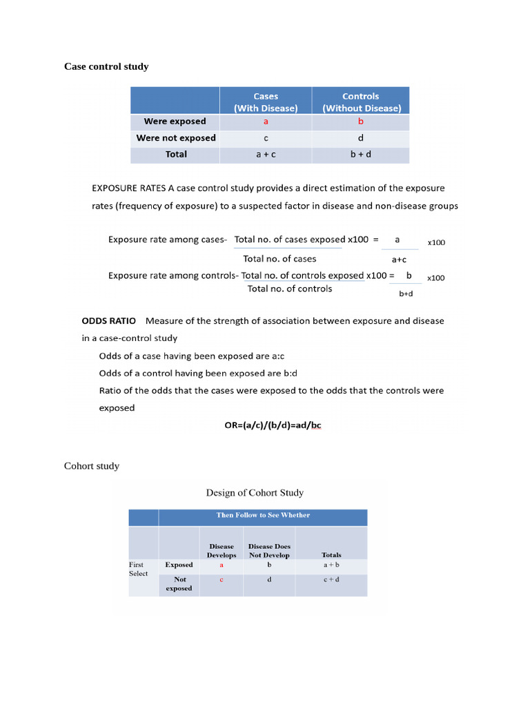 Case control and Cohort | PDF | Applied Mathematics | Clinical Research