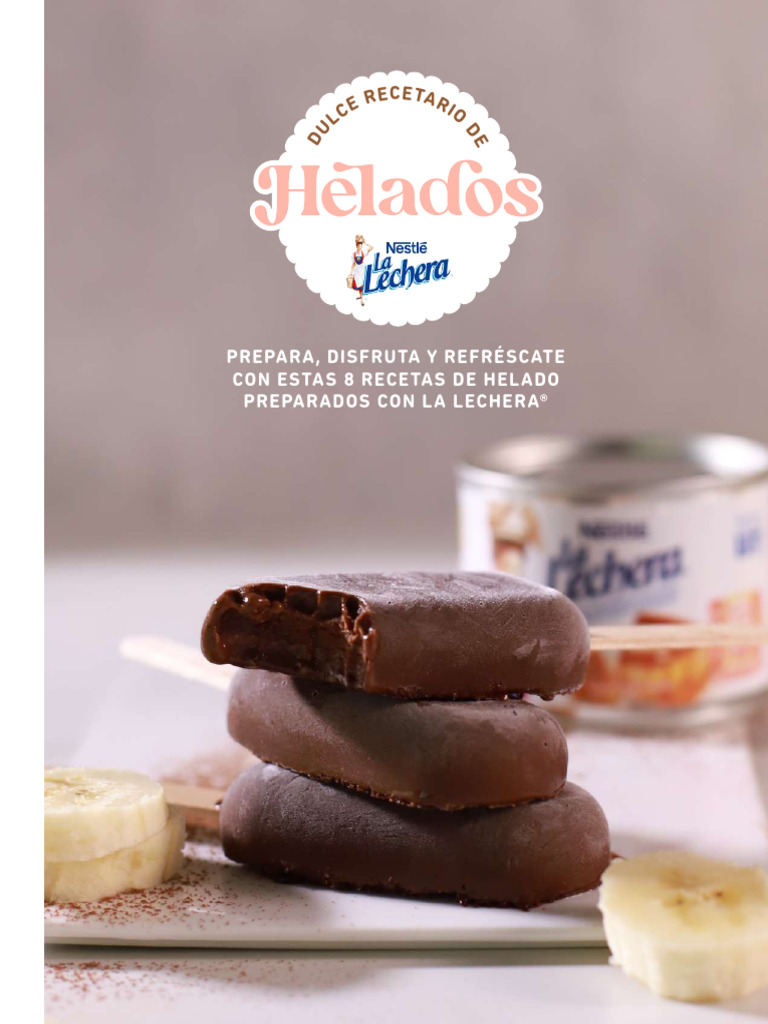 LL Agosto Helados Recetariodescargable Compressed | PDF | Helado | Malteada
