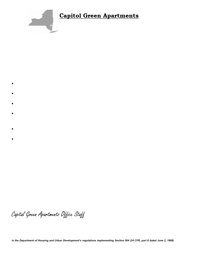 Capitol Green Apartments Application Guide | PDF | Banks | Section 8 ...