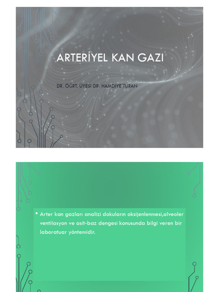 Arteri̇yel Kan Gazi | PDF