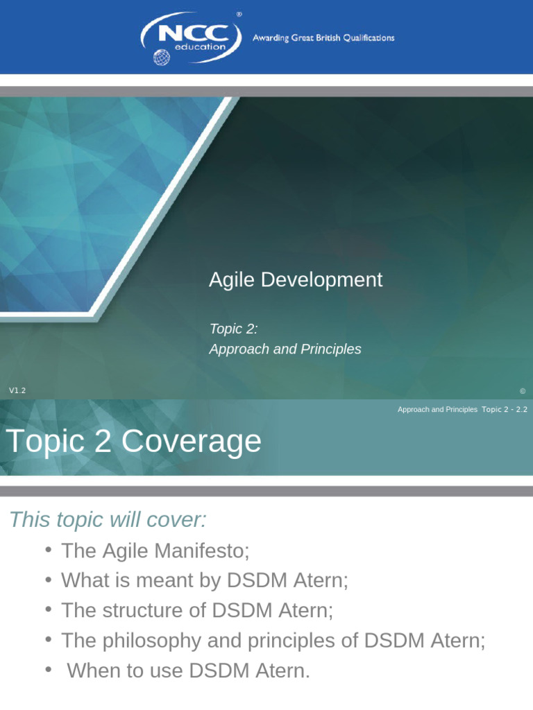 AD Topic 2 | PDF | Agile Software Development | Information Technology Management