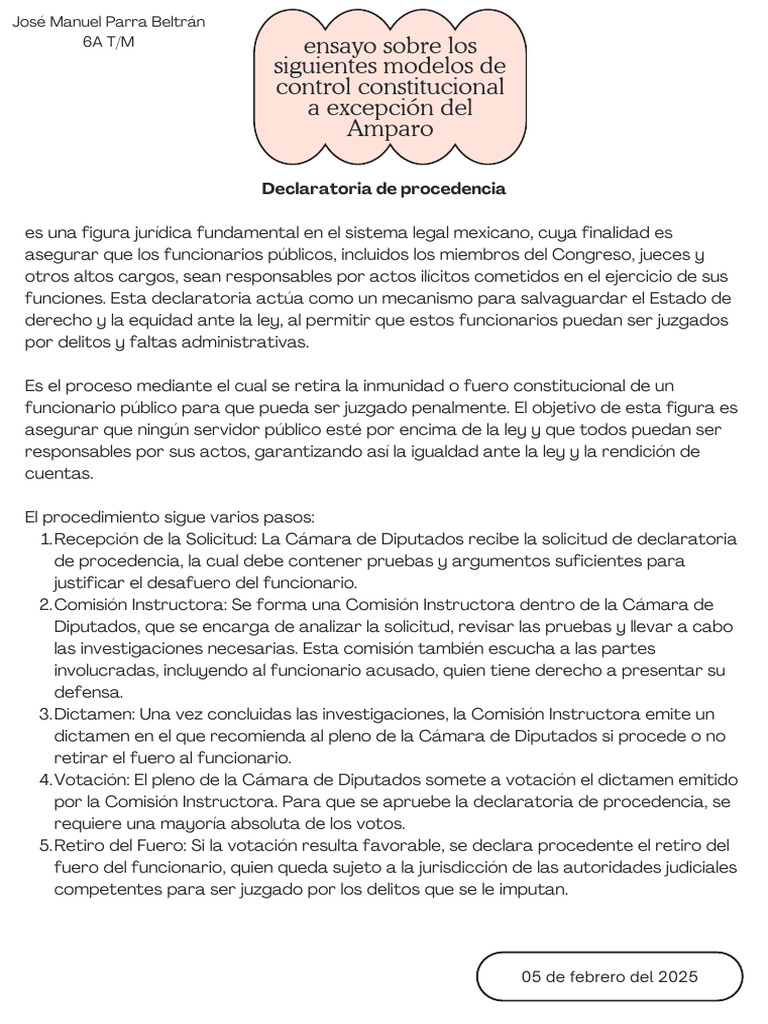 Modelos de Control Constitucional en México | PDF | El proceso de ...