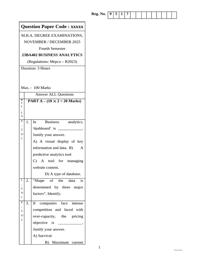 QP TEMPLATE_2023 | PDF | Analytics | Economies