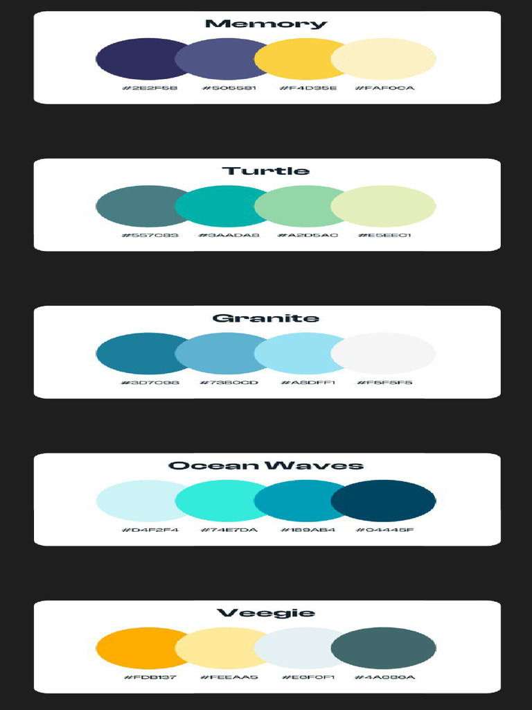 Cool Colour Palettes | PDF