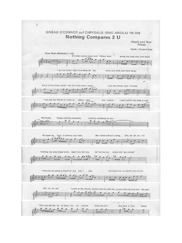 Nothing Compared To You | PDF