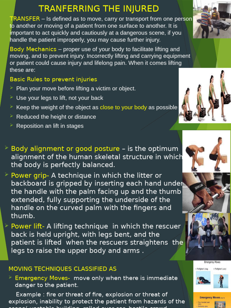Tranferring The Injured | PDF | Hand