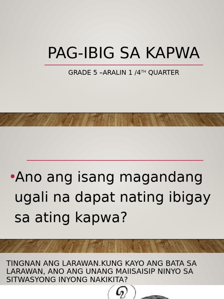 Pag-Ibig Sa Kapwa | PDF