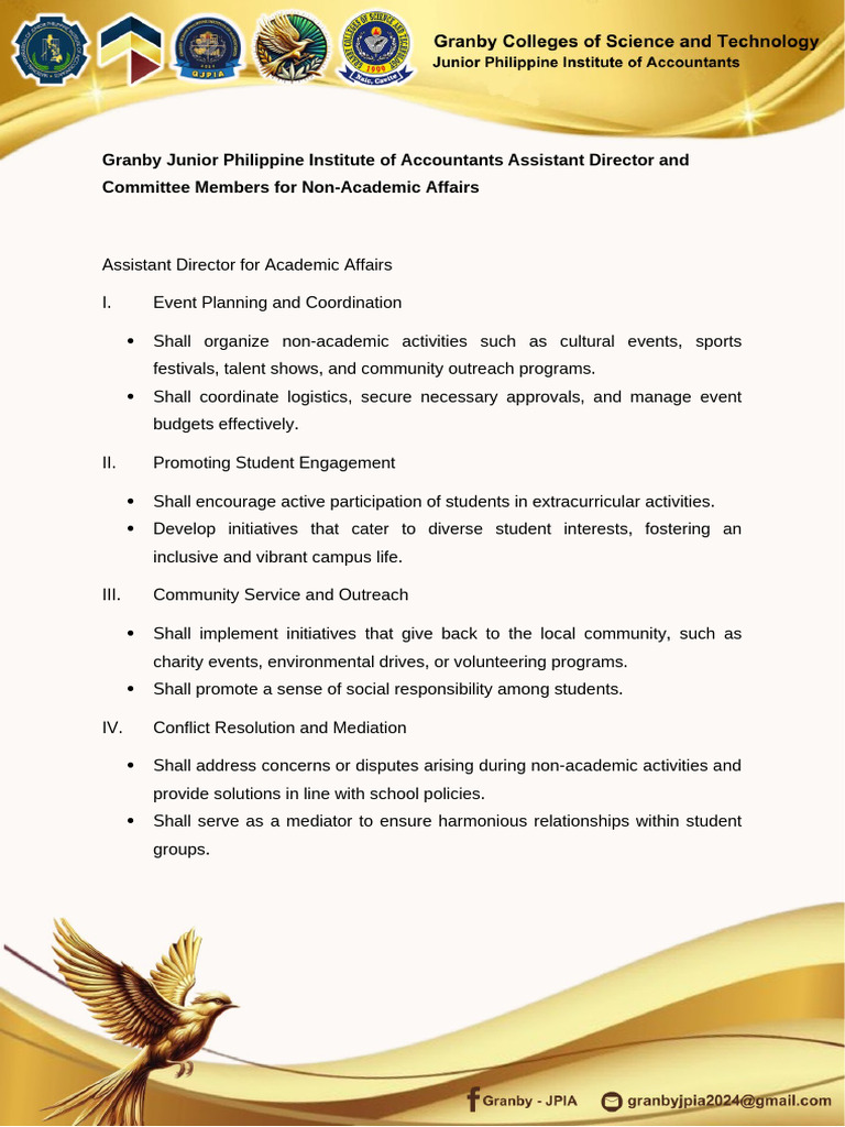 Assistant Directors and Committee Members - Non-Academics | PDF | Team ...