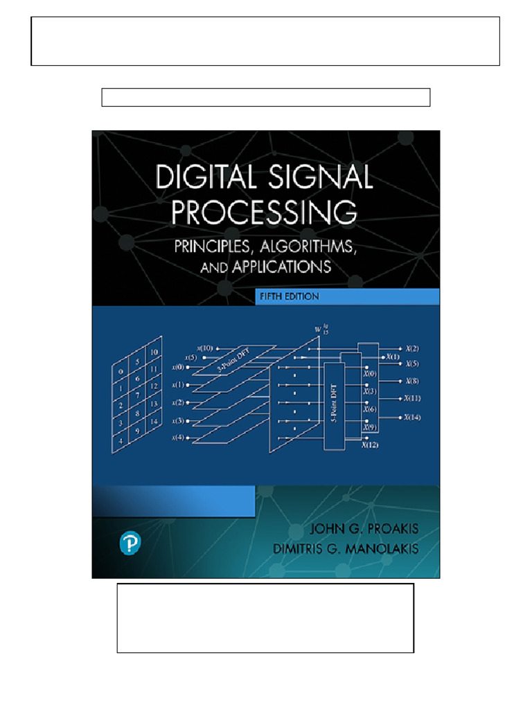 Solutions For Digital Signal Processing 5th Edition by Proakis | PDF | Electrical Engineering ...