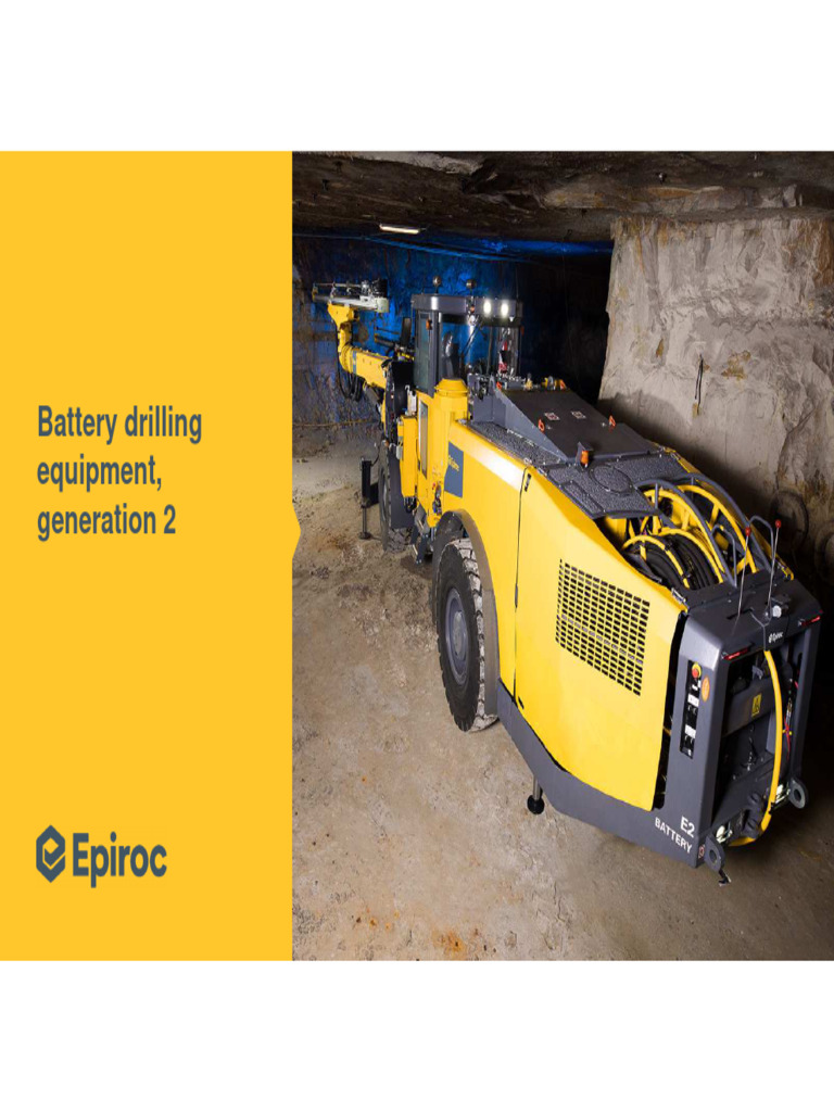 Epiroc Battery Drilling Equipment generation 2_FINAL | PDF | Power ...