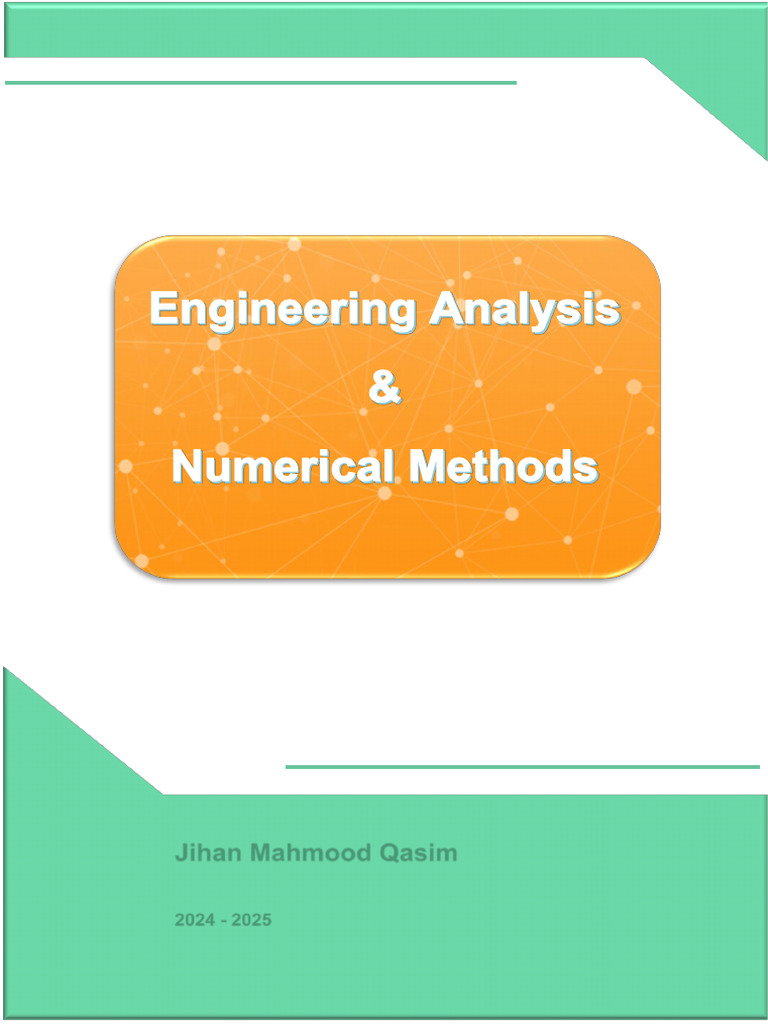 Engineering Analysis Numerical Methods (2024-2025) (5) | PDF | Laplace Transform | Trigonometric ...