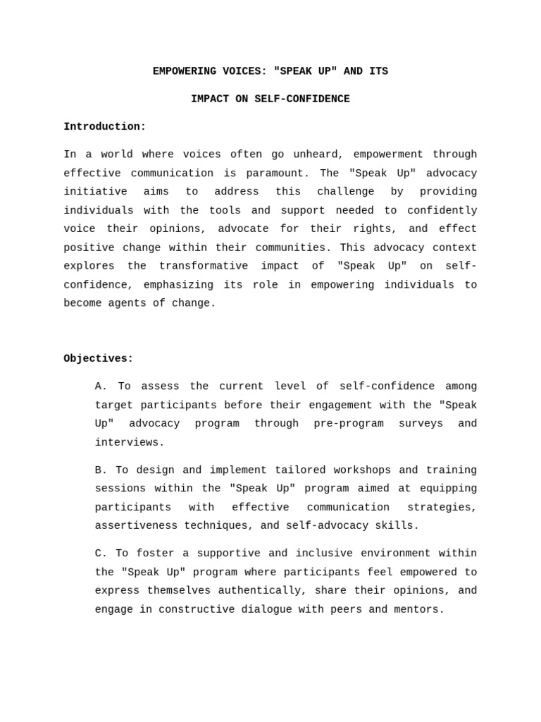 EMPOWERING VOICES | PDF | Empowerment | Cognition