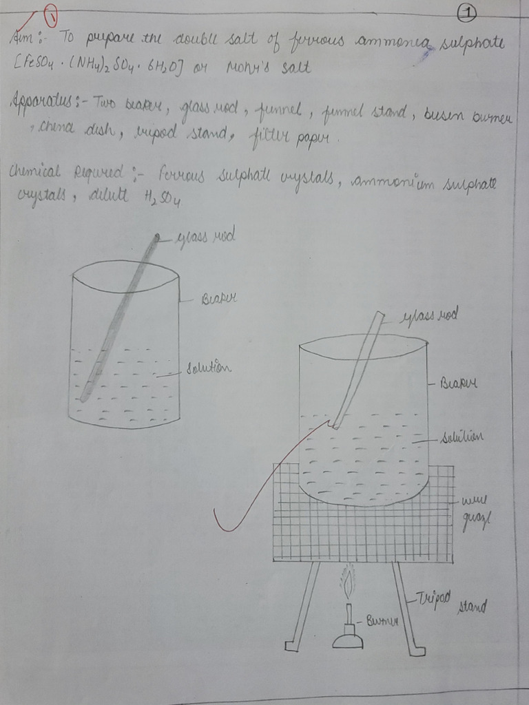 Chemistry Practical File | PDF