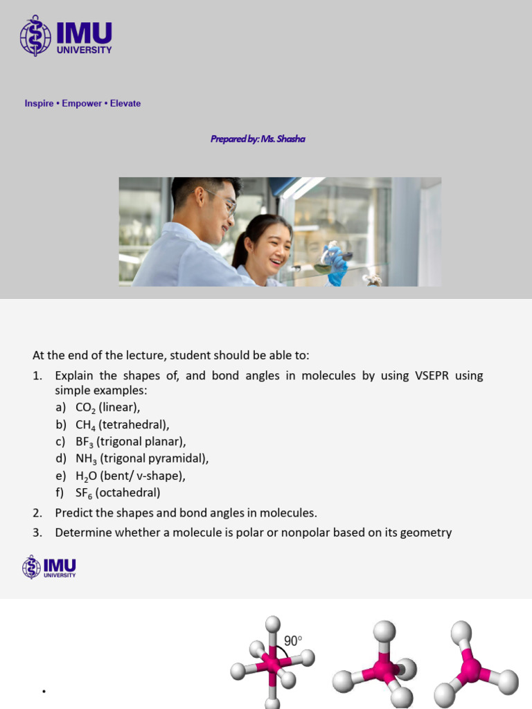 Understanding Chemical Bonding Shapes | PDF | Chemical Polarity ...