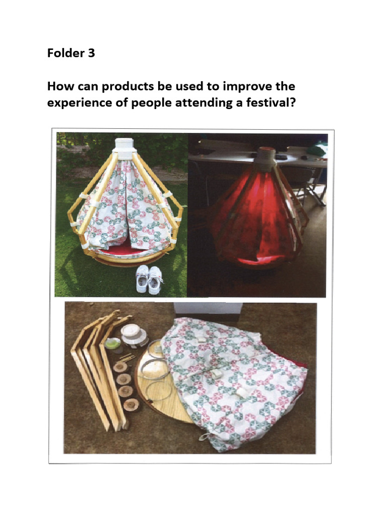 GCSE D&T - Festivals - 92 Marks | PDF | Target Audience | Experience