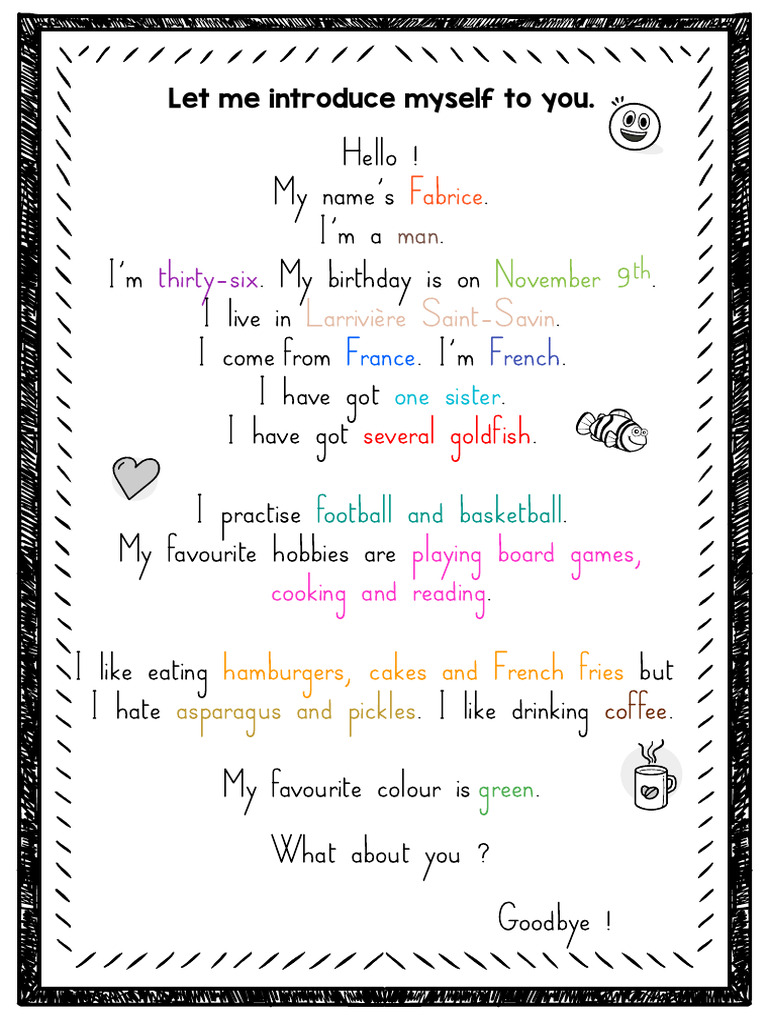 Let Me Introduce Myself | PDF