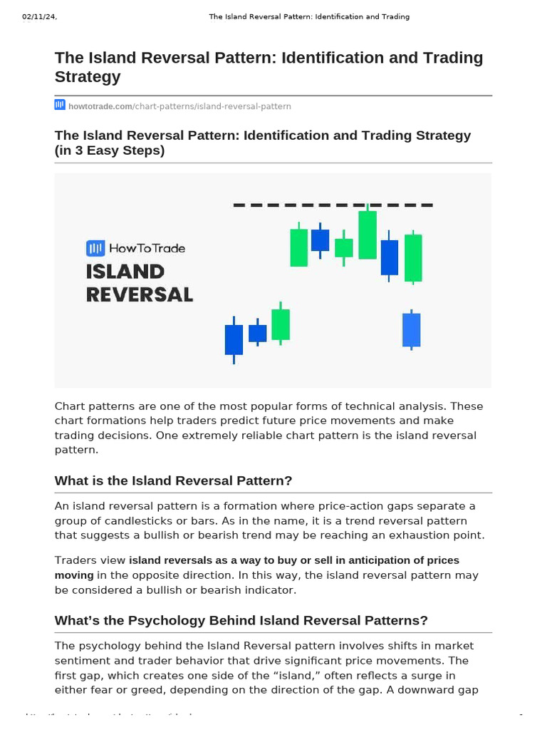 The Island Reversal Pattern - Identification and Trading Strategy | PDF | Market Trend ...