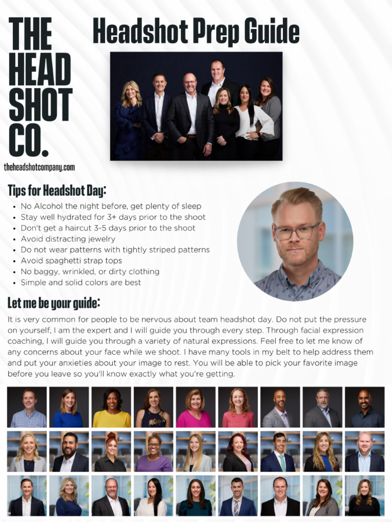 Headshot Prep Guide | PDF