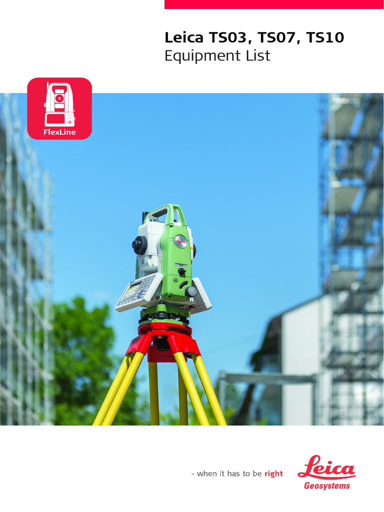 Leica TS03 07 10 EQL v1-6-0 en | PDF | Battery Charger | Rechargeable Battery