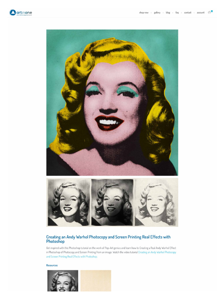 Andy Warhol Effects | PDF