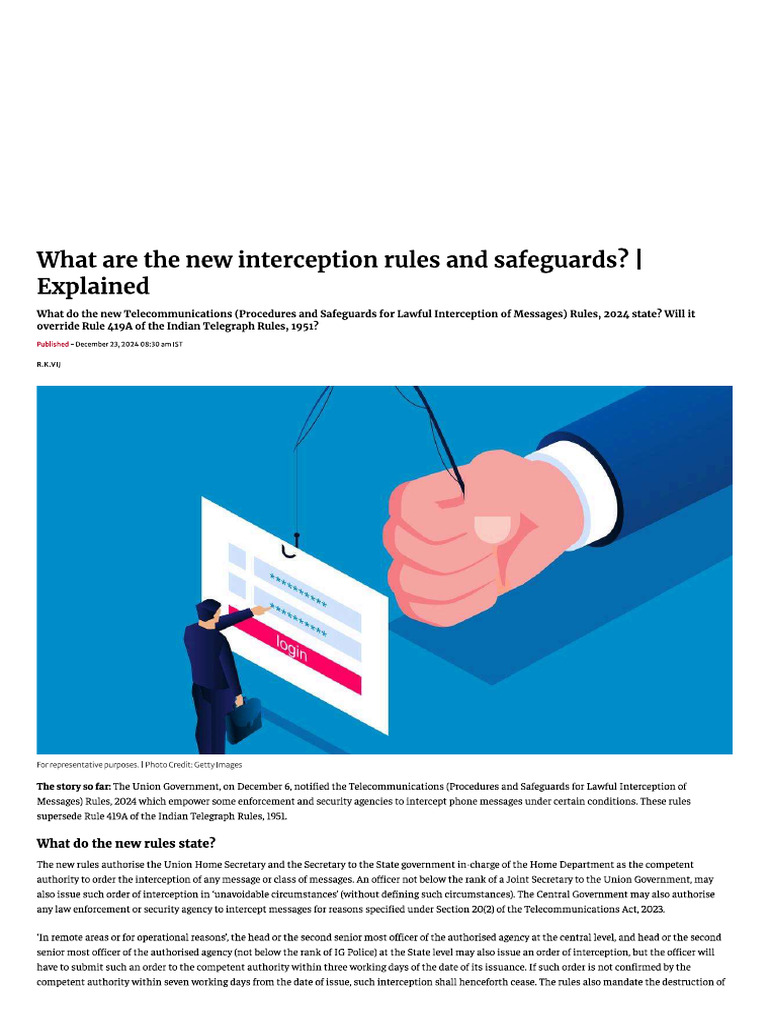 What Are The New Interception Rules and Safeguards | PDF